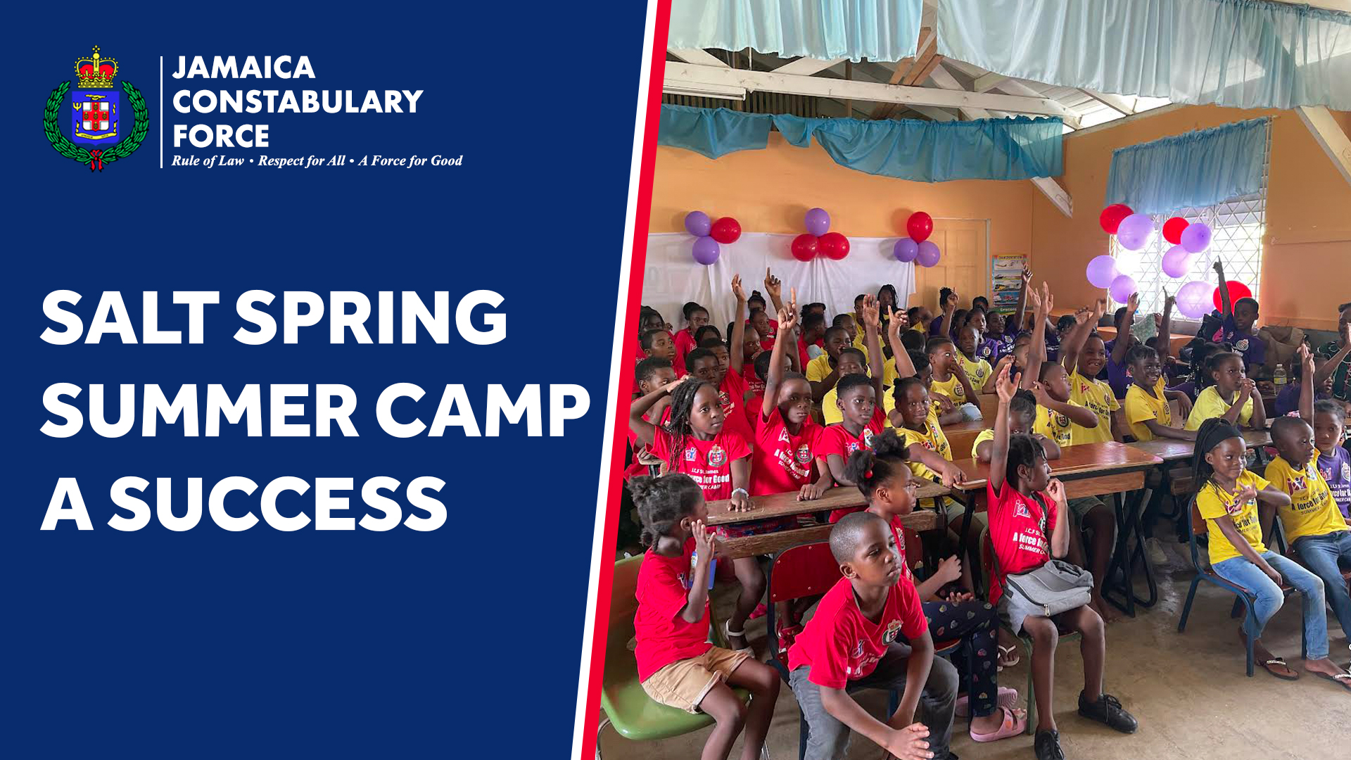 Salt Spring Summer Camp A Success - Jamaica Constabulary Force