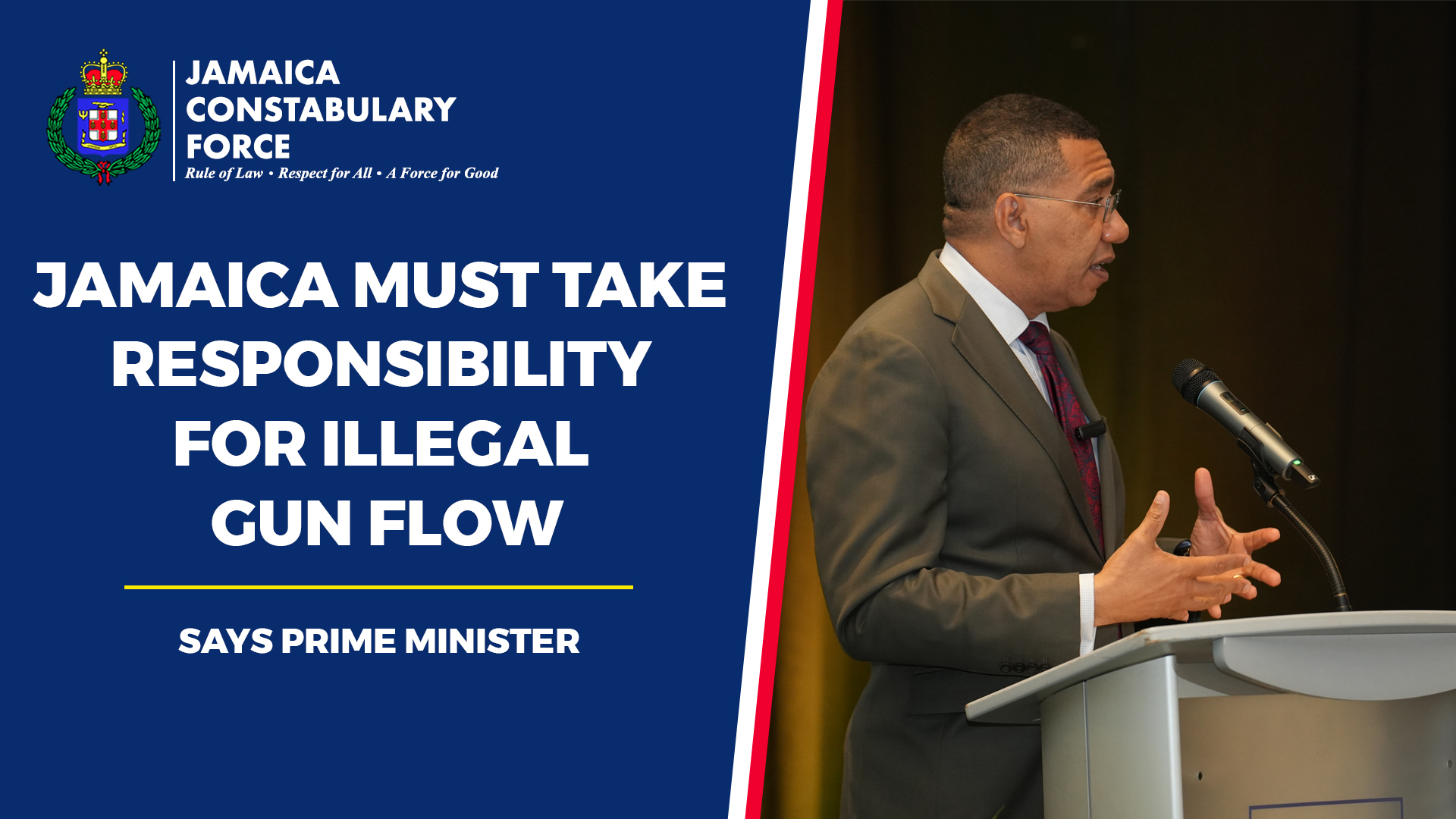 Jamaica Must Take Responsibility for Illegal Gun Flow, says Prime ...