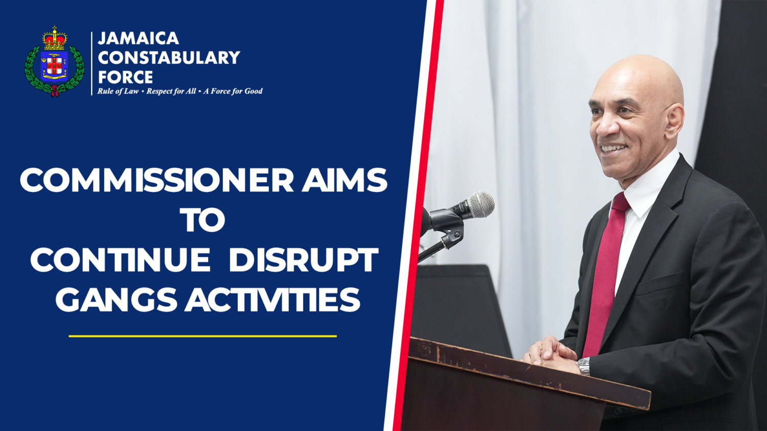 Commissioner Aims to Continue Disrupting Gang Activities - Jamaica ...