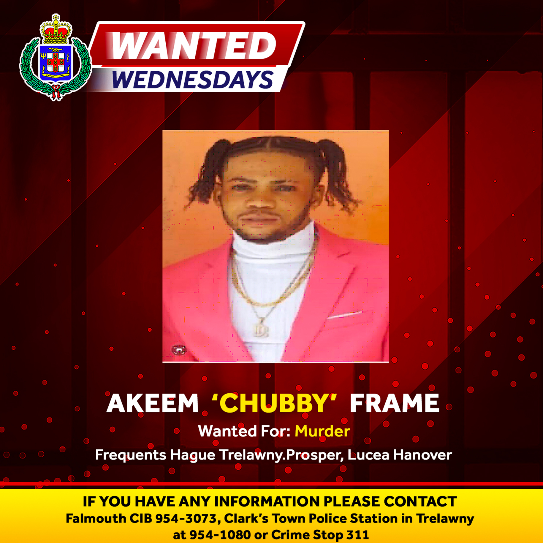 Akeem 'Chubby' Frame - Jamaica Constabulary Force