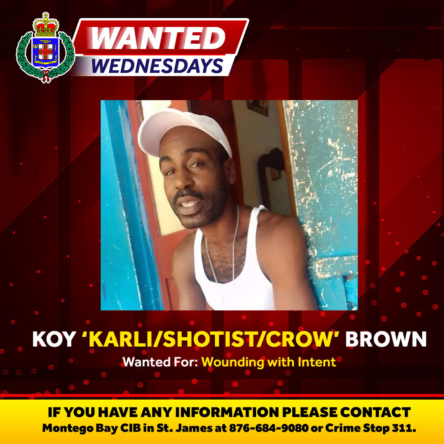 Koy 'Karli/Shotist/Crow' Brown - Jamaica Constabulary Force
