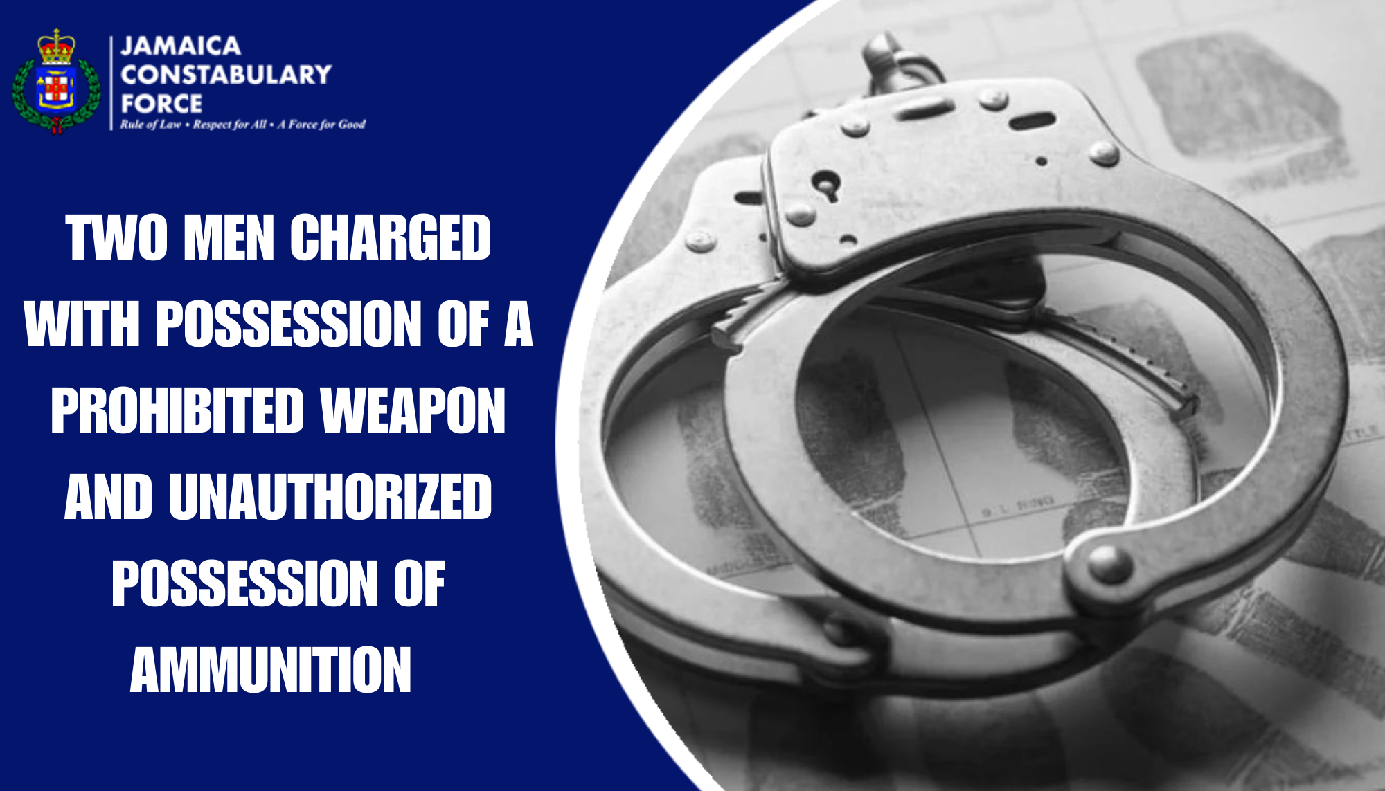 Two Men Charged with possession of a prohibited weapon and unauthorized ...