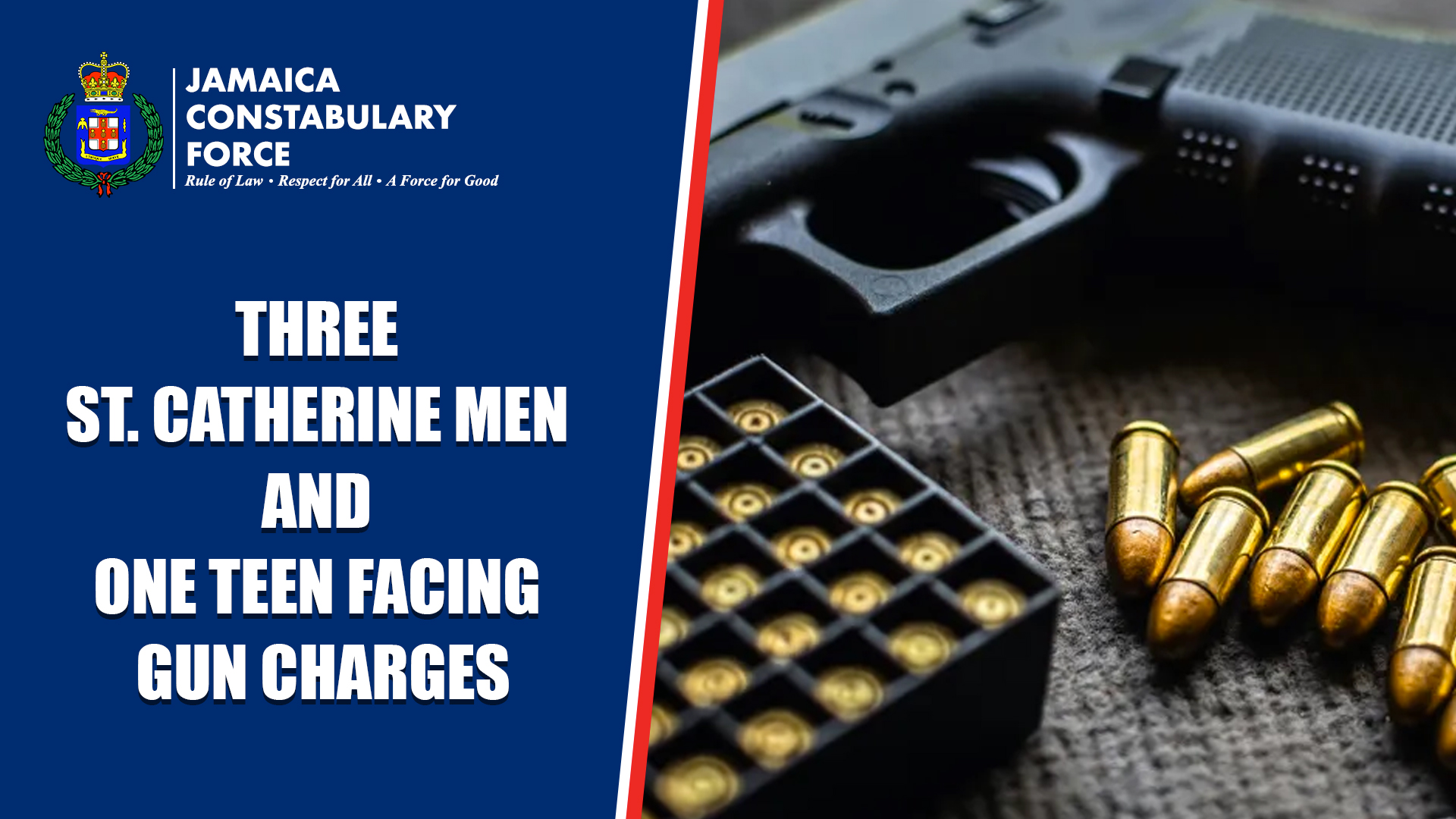 Three St. Catherine Men and One Teen facing Gun Charges - Jamaica ...