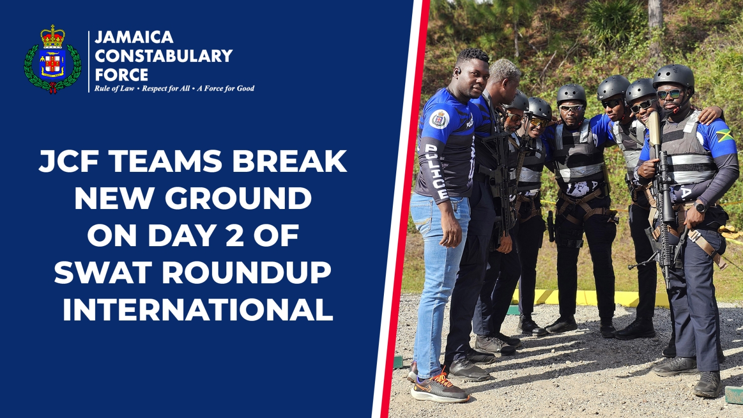 JCF teams break new ground on day 2 of SWAT Roundup International - Jamaica Constabulary Force