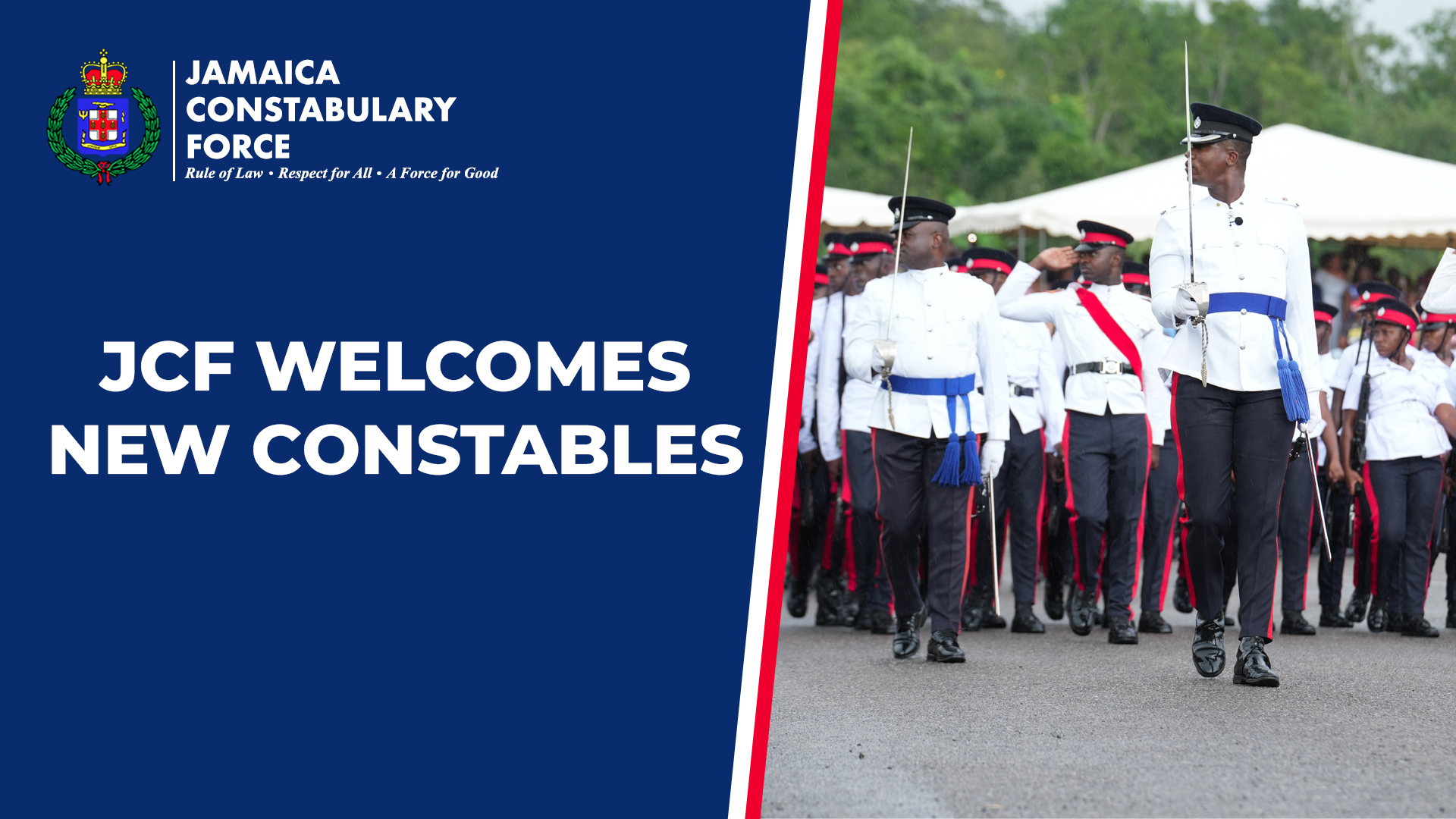 JCF Welcomes New Constables - Jamaica Constabulary Force