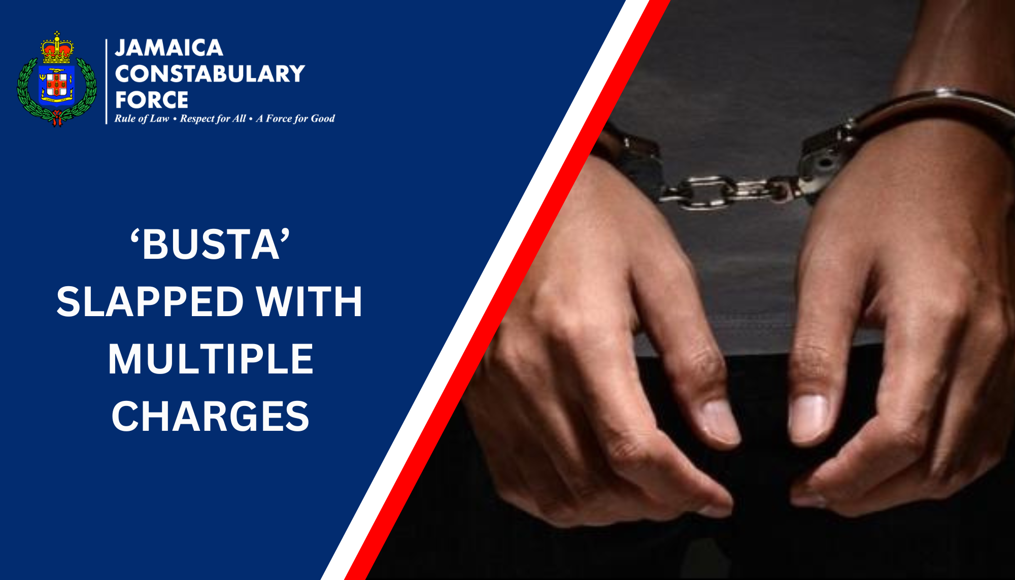 ‘BUTSA’ SLAPPED WITH MULTIPLE CHARGES - Jamaica Constabulary Force