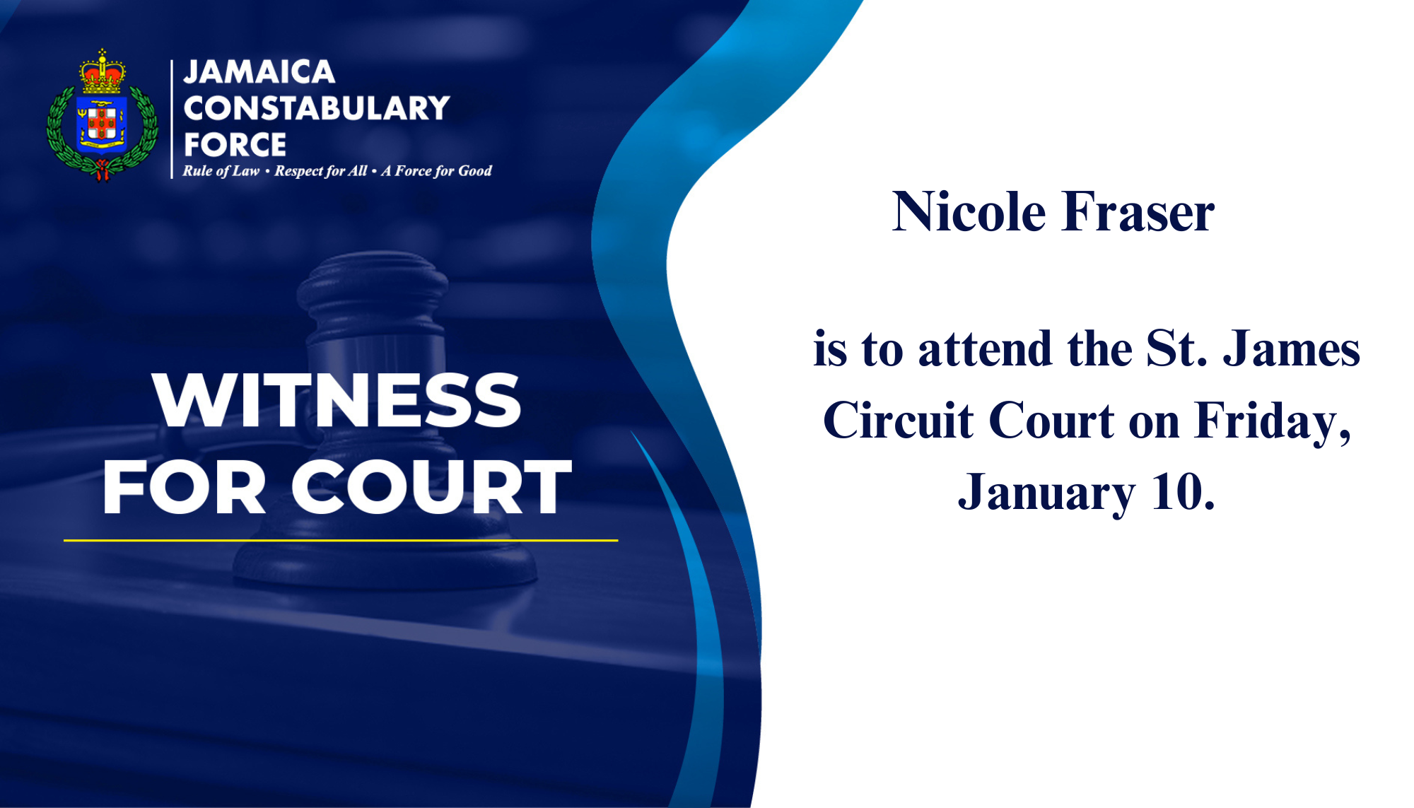 - Jamaica Constabulary Force