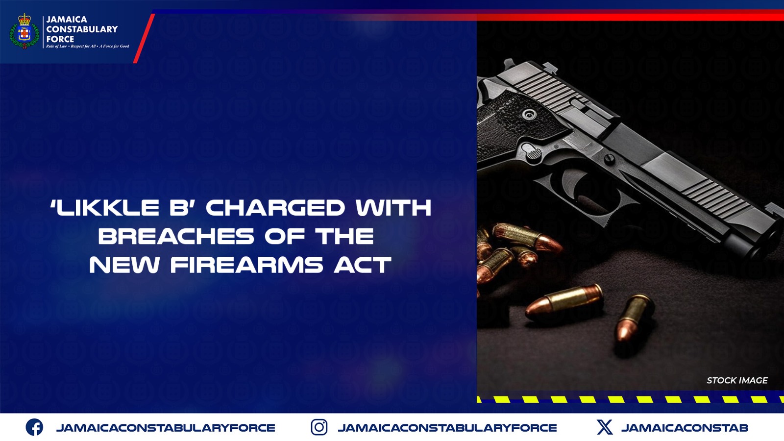 ‘Likkle B’ Charged with Breaches of the New Firearms Act - Jamaica ...