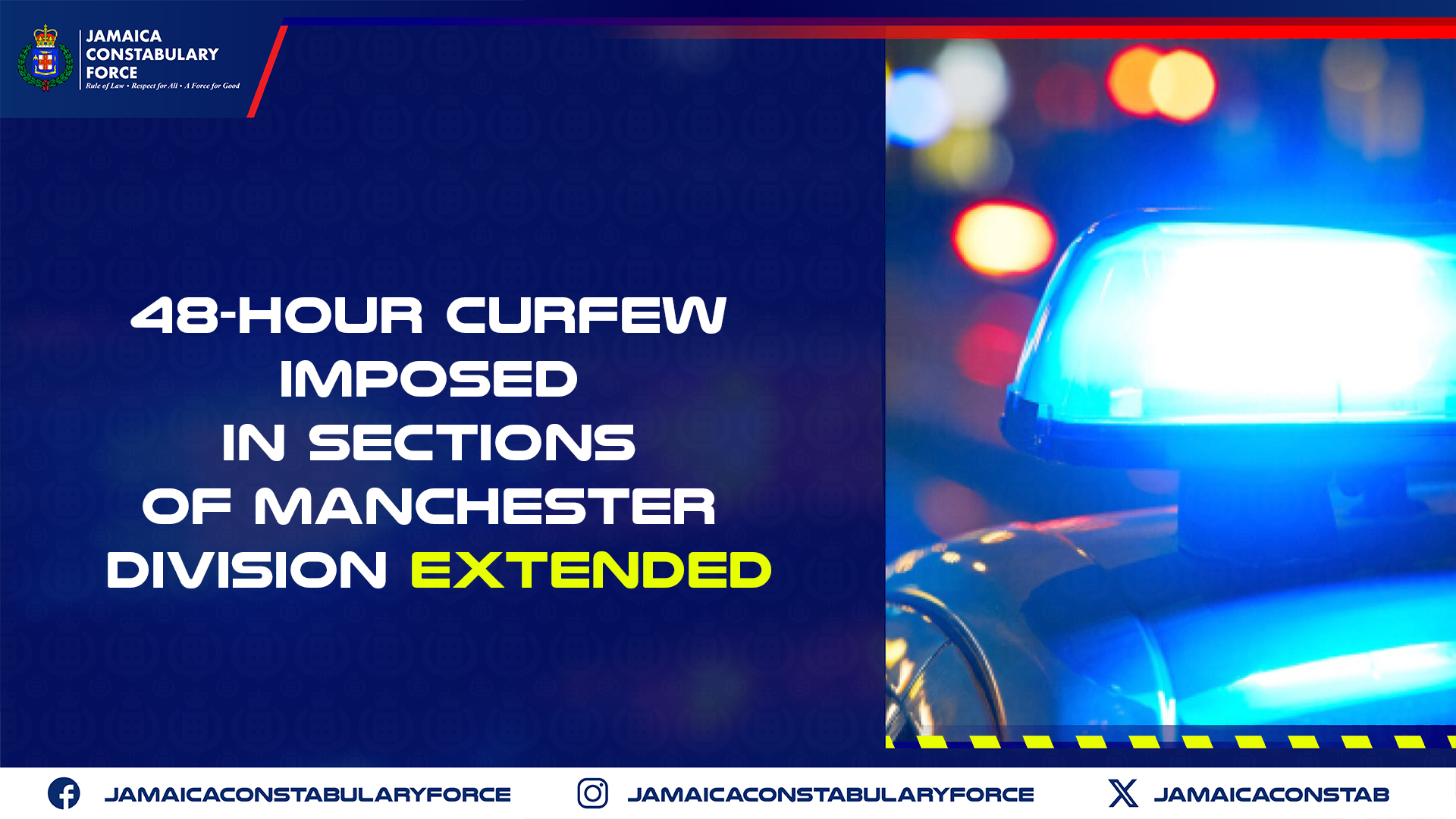 Extended: 48-Hour Curfew Imposed in Sections of Manchester Division ...