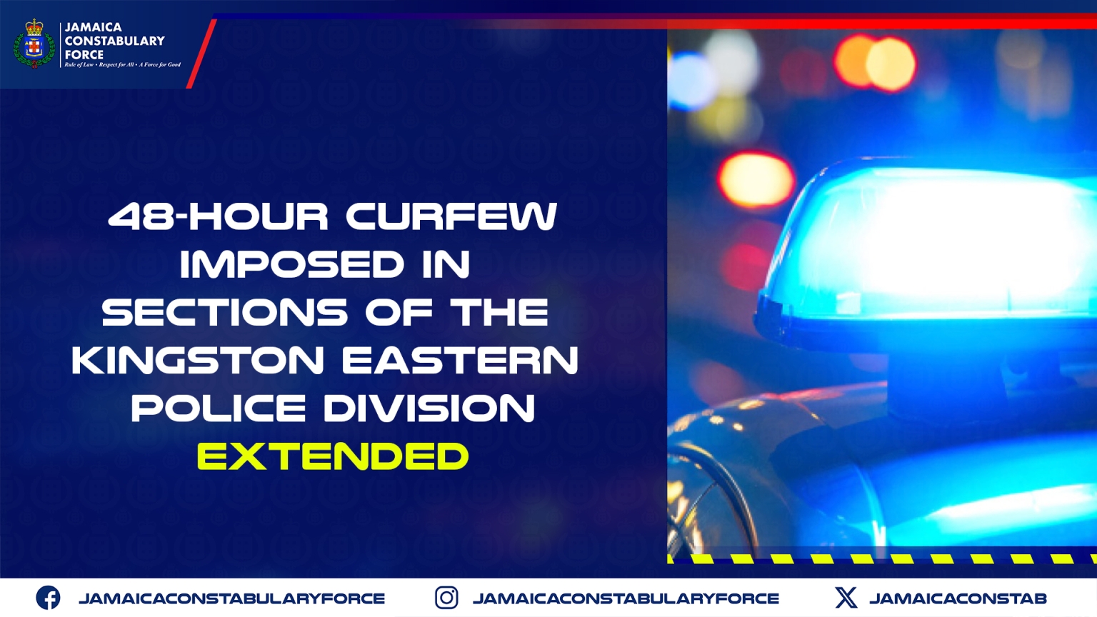 48-Hour Curfew Extended in Sections of the Kingston Eastern Police ...