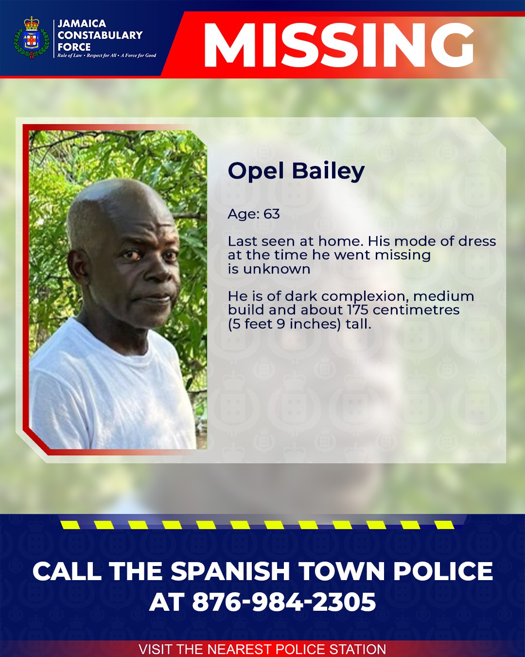 OPEL BAILEY - Jamaica Constabulary Force