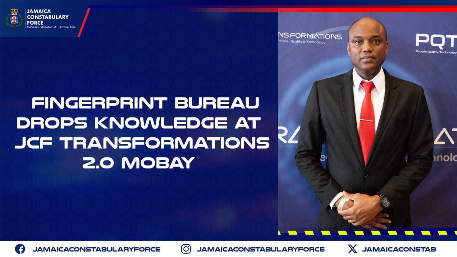 Fingerprint Bureau Drops Knowledge at JCF Transformation 2.0- Mobay ...
