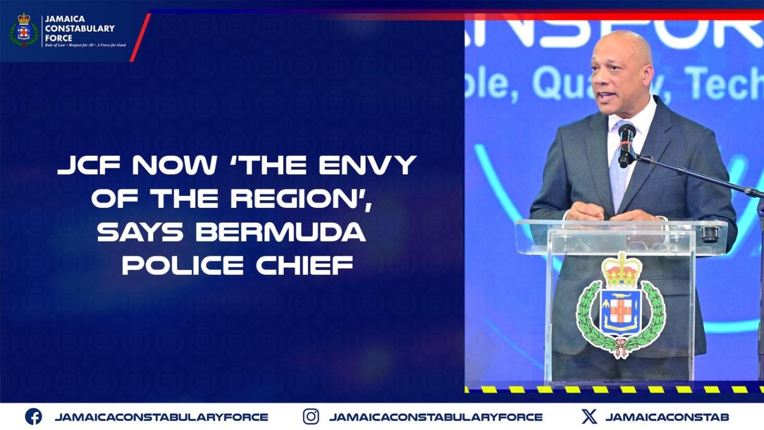 JCF Now ‘The Envy of The Region’, Says Bermuda Police Chief - Jamaica ...