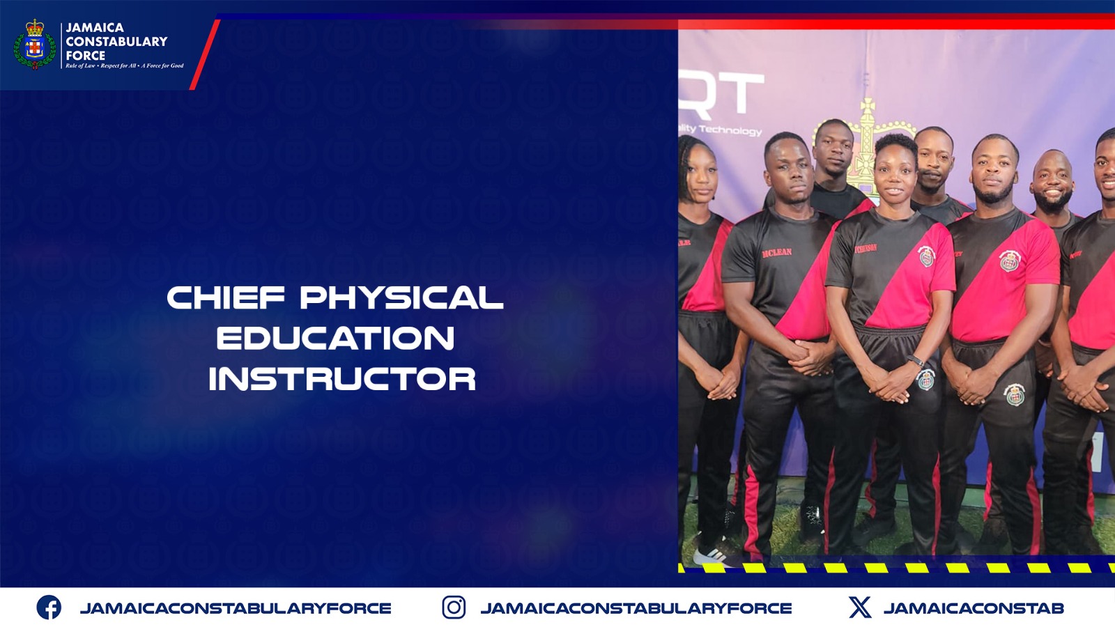 Chief Physical Education Instructor - Jamaica Constabulary Force