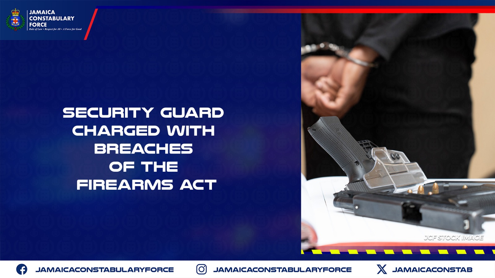 Security Guard Charged with Breaches of the Firearms Act - Jamaica ...