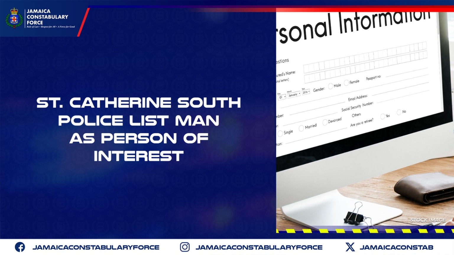 St. Catherine South Police List Man as Person of Interest - Jamaica ...
