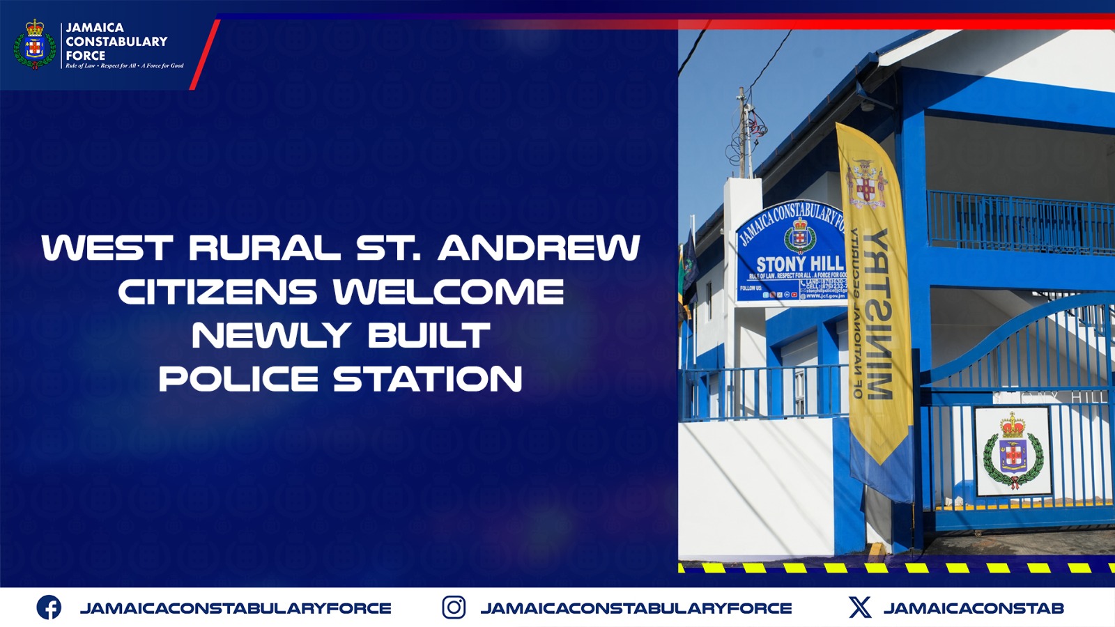 West Rural St. Andrew Citizens Welcomes Newly Built Police Station ...
