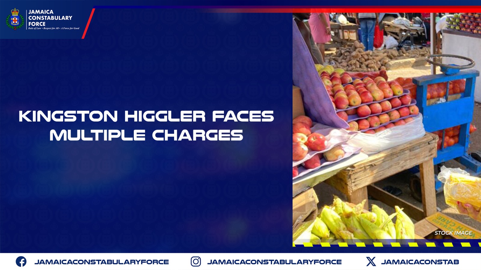 Kingston Higgler Faces Multiple Charges - Jamaica Constabulary Force