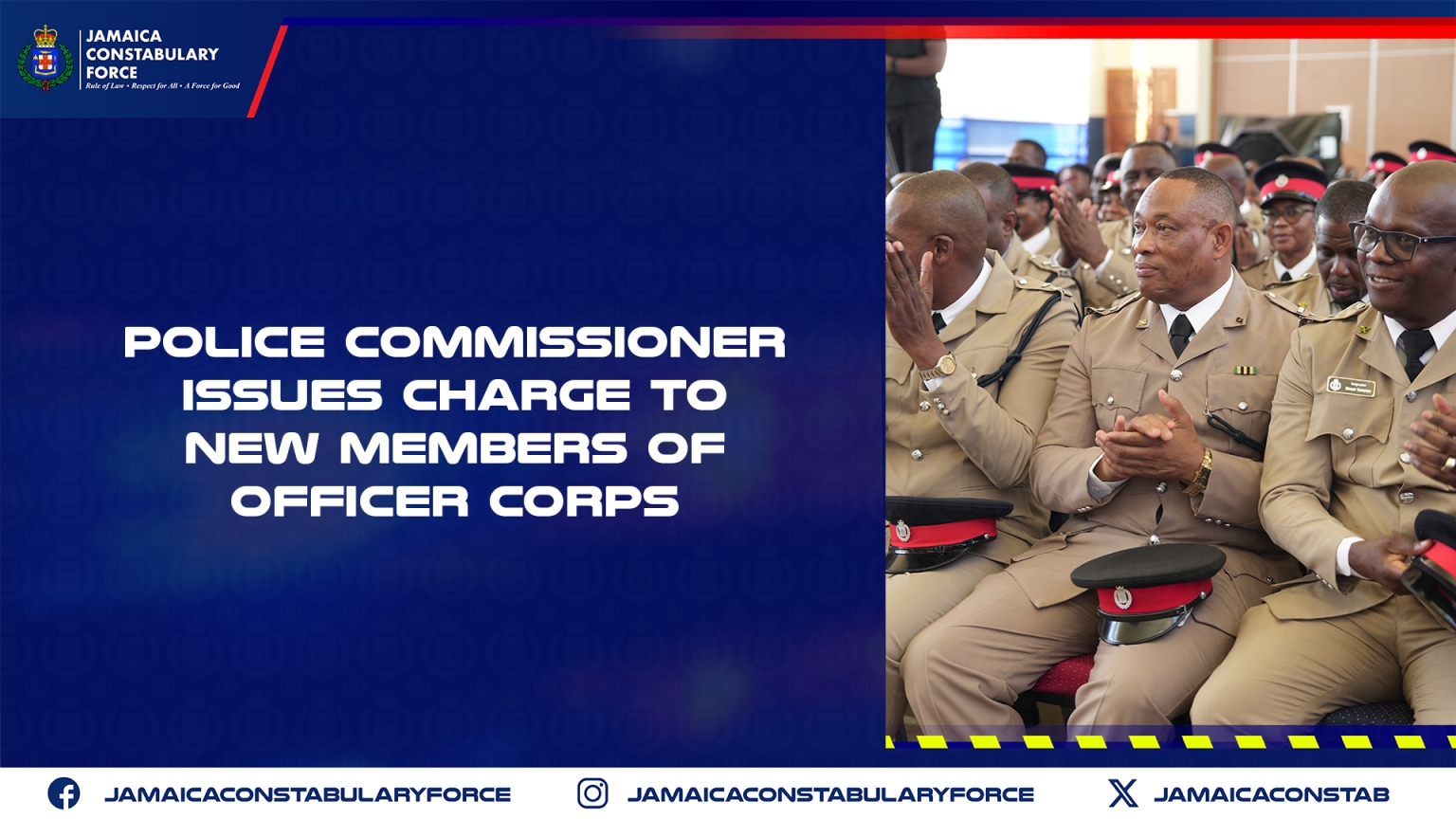Police Commissioner Issues Charge to New Members of Officer Corps ...