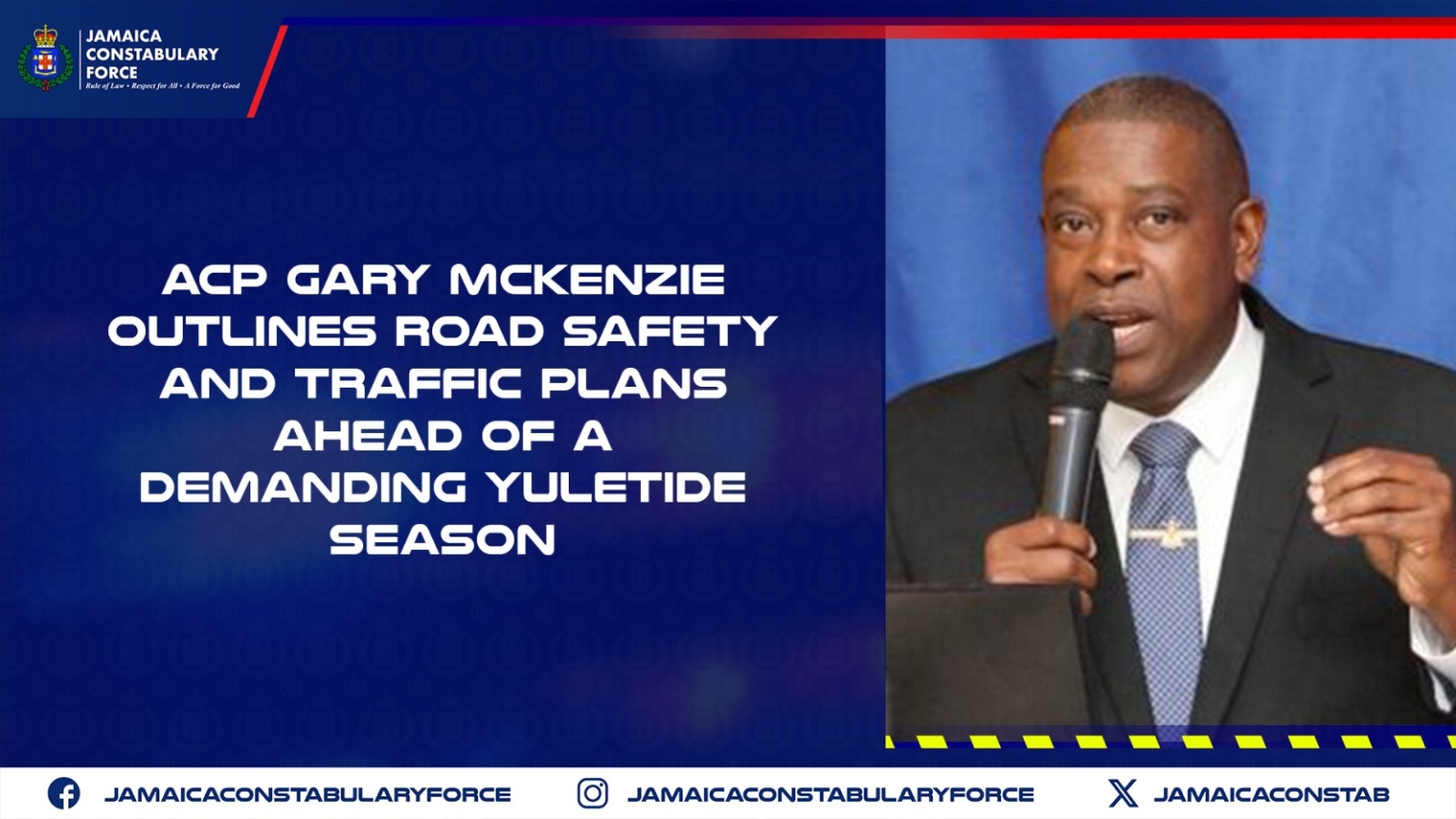 ACP Gary Mckenzie Outlines Road Safety and Traffic Plans Ahead of a ...