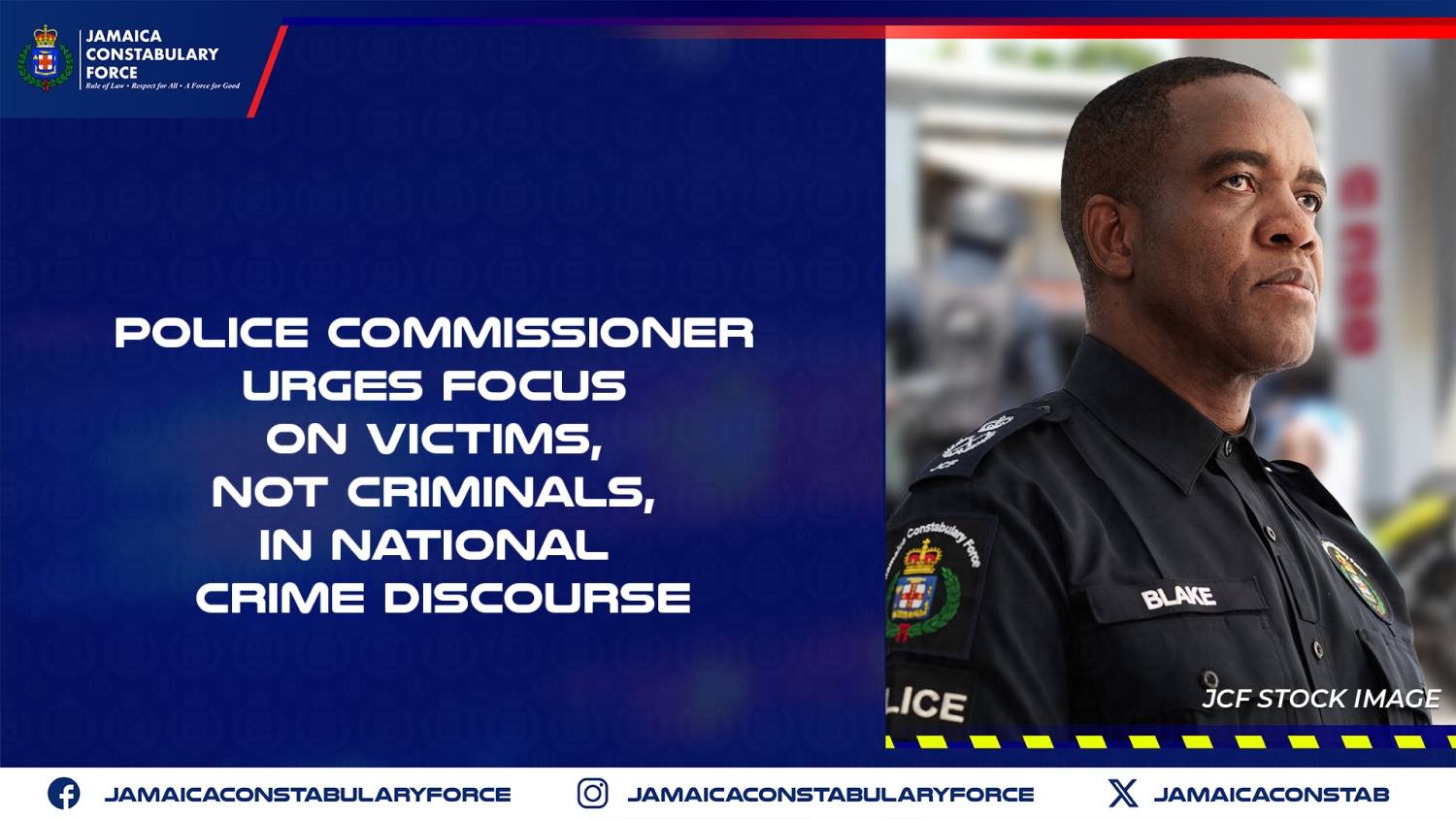 Police Commissioner Urges Focus on Victims, Not Criminals, in National ...