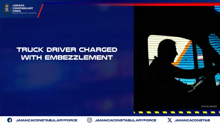 Truck Driver Charged with Embezzlement - Jamaica Constabulary Force