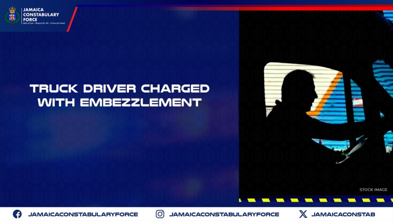 Truck Driver Charged with Embezzlement - Jamaica Constabulary Force