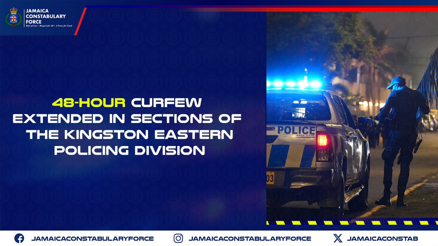 48-Hour Curfew Extended in Sections of the Kingston Eastern Policing ...