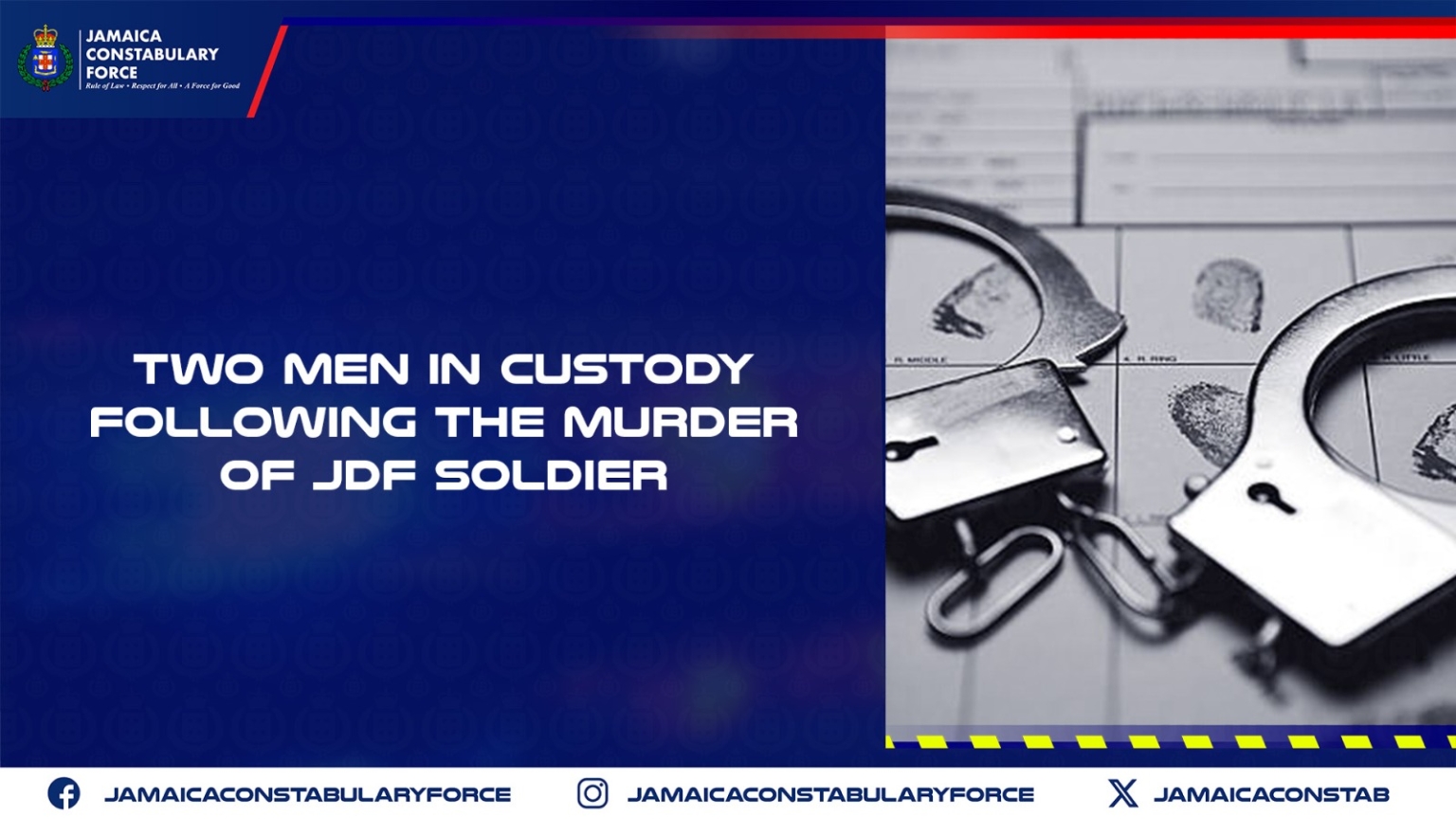 Two Men in Custody Following the Murder of JDF Soldier - Jamaica ...
